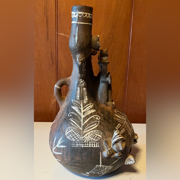 Accents | Vintage Peruvian 11 Clay Luminary Candelabra Ceremonial Peru ...
